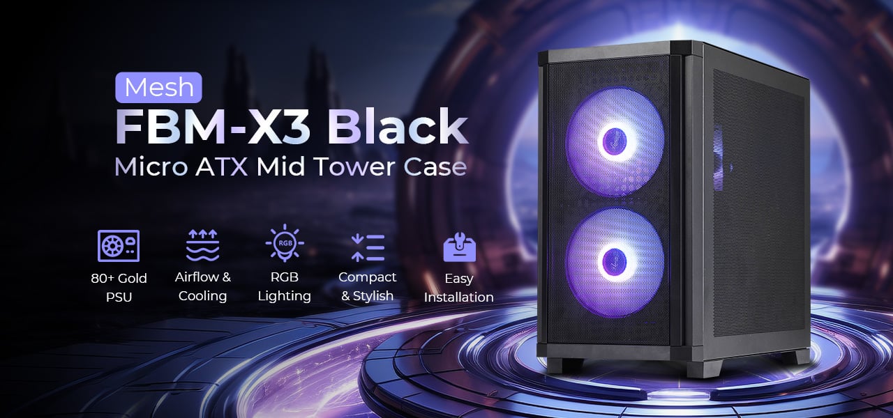 Rosewill FBM-X3 Micro ATX Mid Tower Case - Full Mesh Panel, High ...